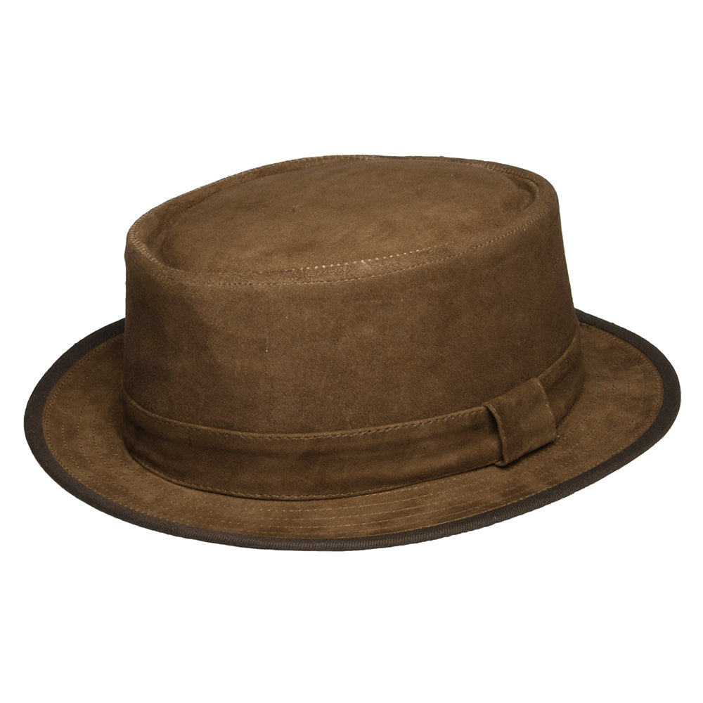 Denton Hats Suede Pork Pie Hat - Light Brown – Village Hats