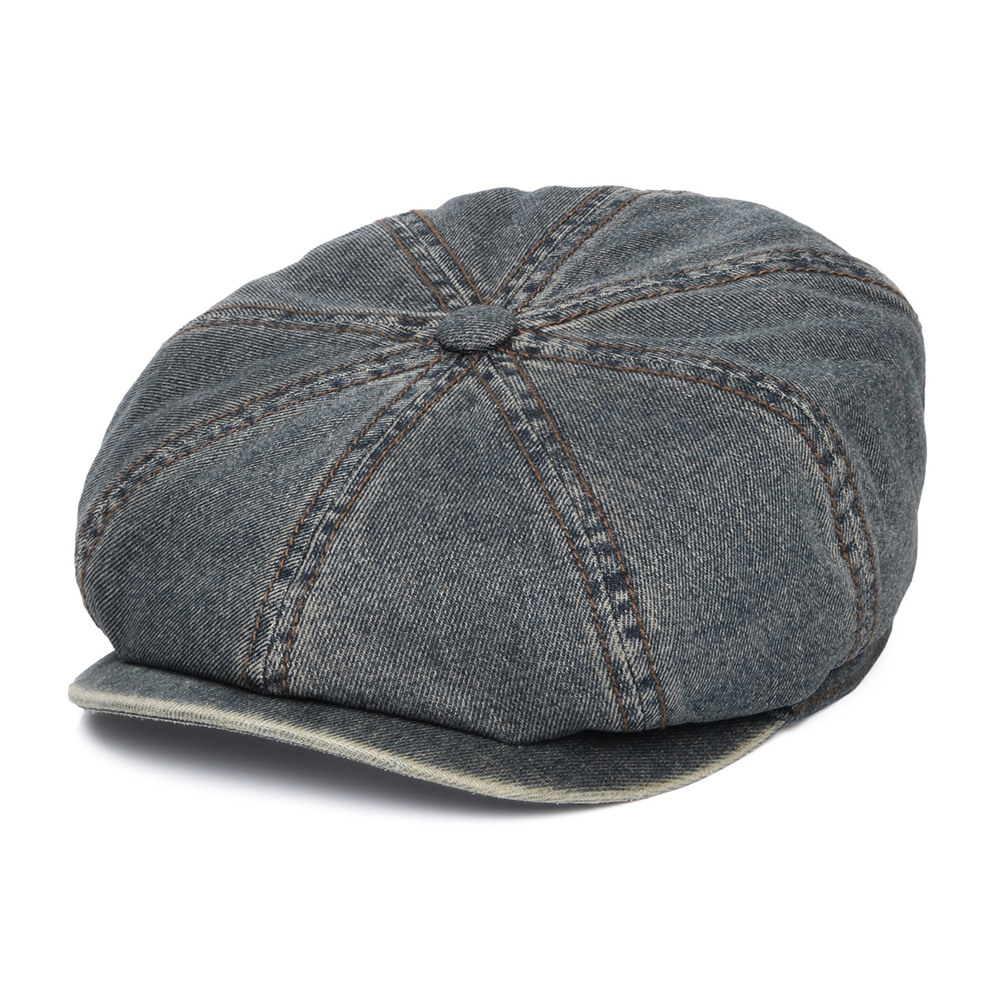 Stetson Hatteras Denim Newsboy Cap - Washed Blue – Village Hats