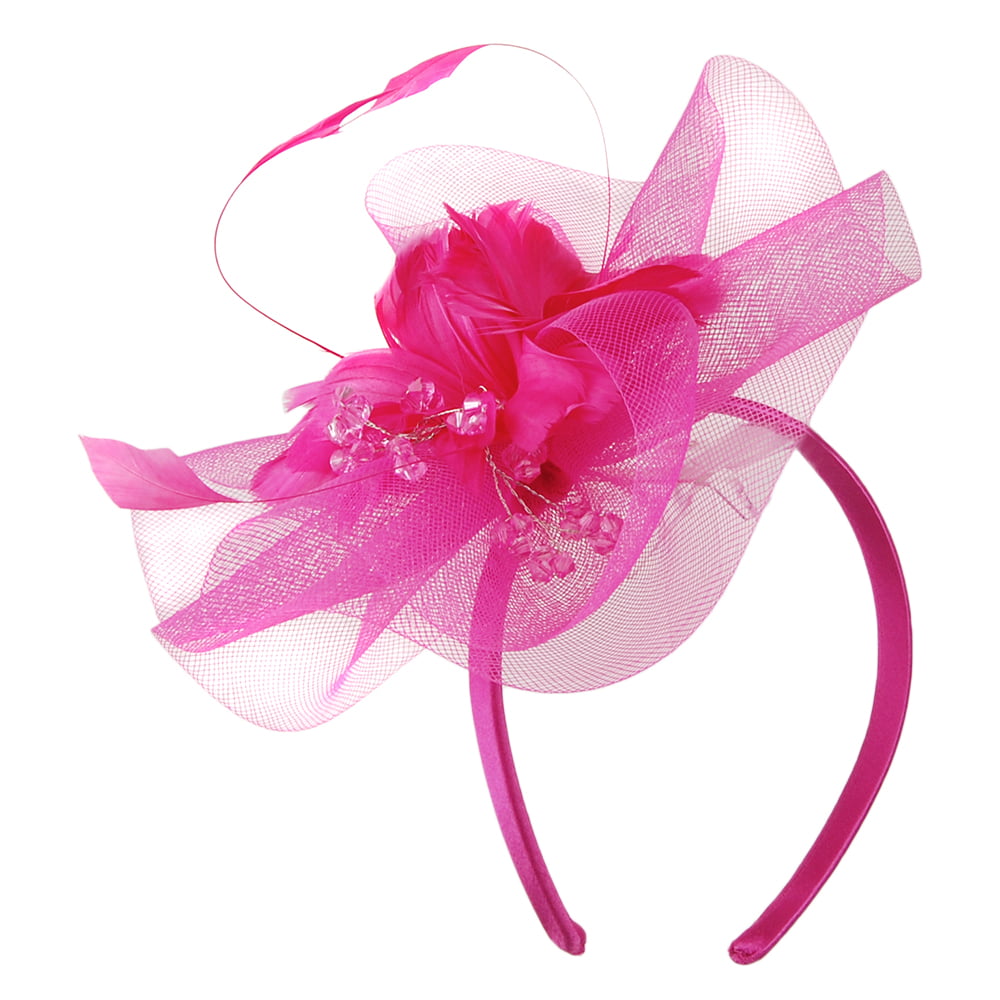 Jane Anne Designs Clementine Fascinator - Fuchsia – Village Hats