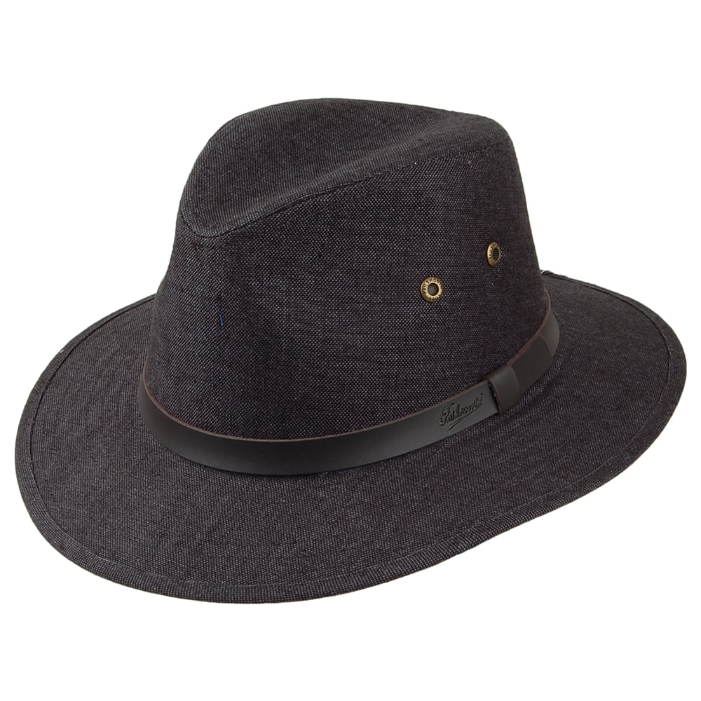 Failsworth Hats Irish Linen Safari Fedora Hat - Charcoal – Village Hats