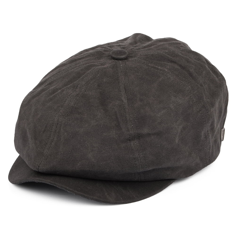 Brixton Hats Brood Oilcloth Newsboy Cap - Grey – Village Hats