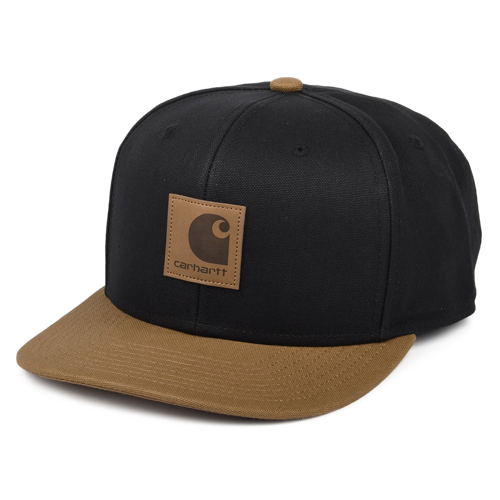 Carhartt WIP Hats Bi-Coloured Logo Snapback Cap - Black-Brown – Village ...