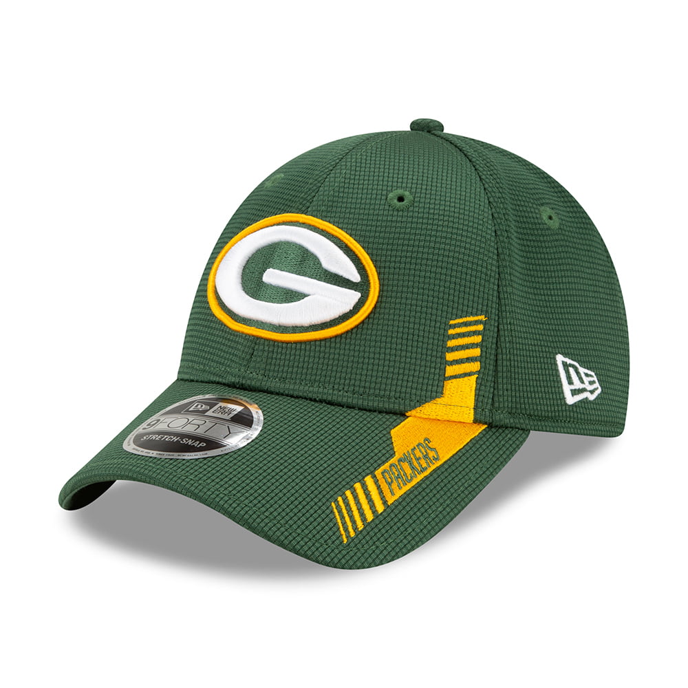 New Era 9FORTY Green Bay Packers Baseball Cap - Sideline Home - Green ...