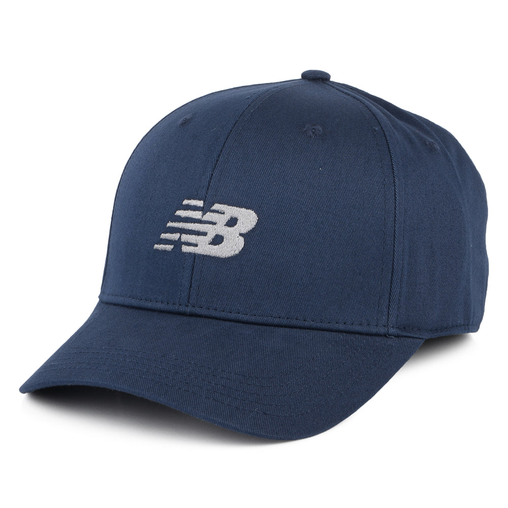 New Balance Hats Structured Cotton Twill Snapback Cap - Navy Blue ...