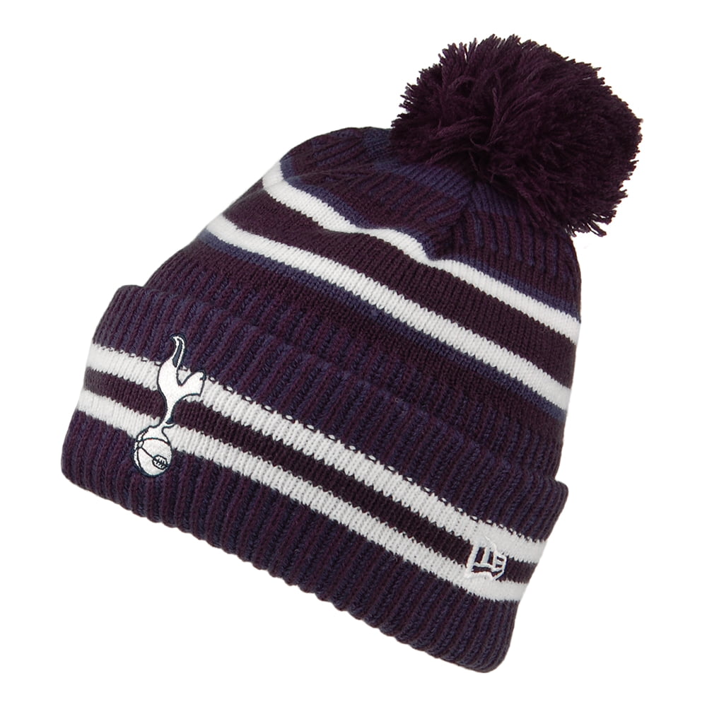 New Era Tottenham Hotspur FC Cuffed Bobble Hat - Jake Knit - Navy-Whit ...
